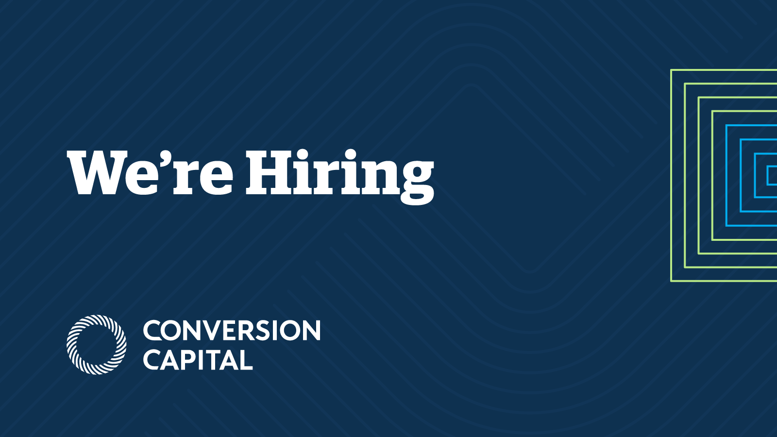 Join Our Finance Team - Conversion Capital